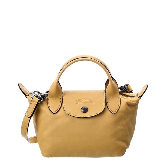 Longchamp | Bags | Longchamp Le Pliage Cuir Mini Leather Short Handle ...